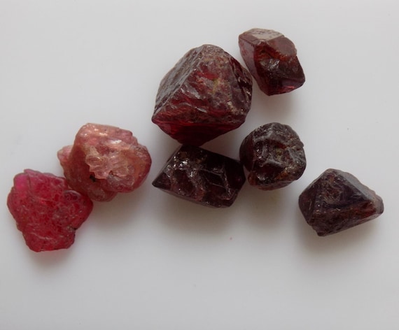 7Stk AA NATURAL SPINEL Roh roh rot Spinell Edelstein rot roh | Etsy