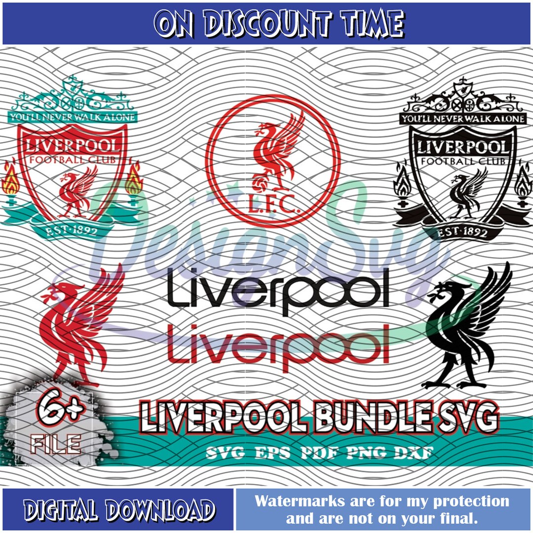 6 Files Liverpool Bundle Svg, Brand Logo Svg, Liverpool Svg - Etsy