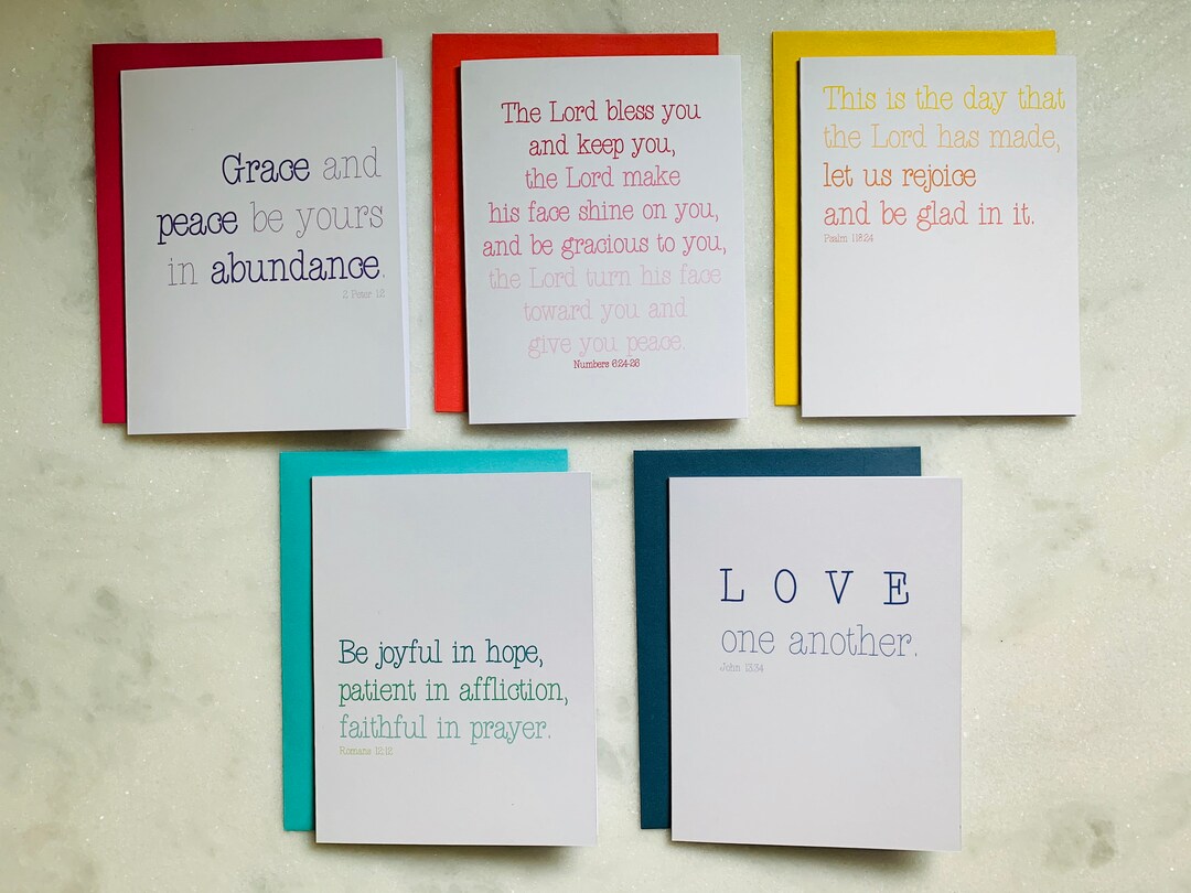 Bible Verse Notecards - Etsy