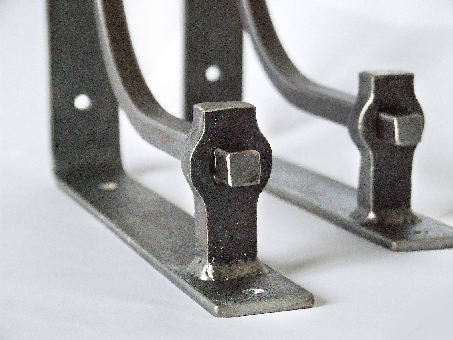 Hand Forged Steel Metal Shelf Brackets for Home Hand Crafted | Etsy