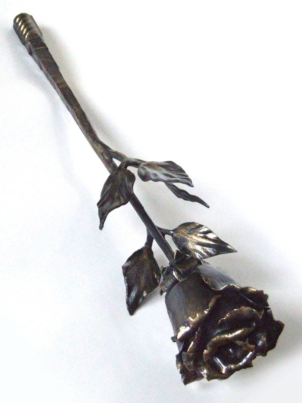 Artistic hand forged rose Steel metal flower Art object rose | Etsy