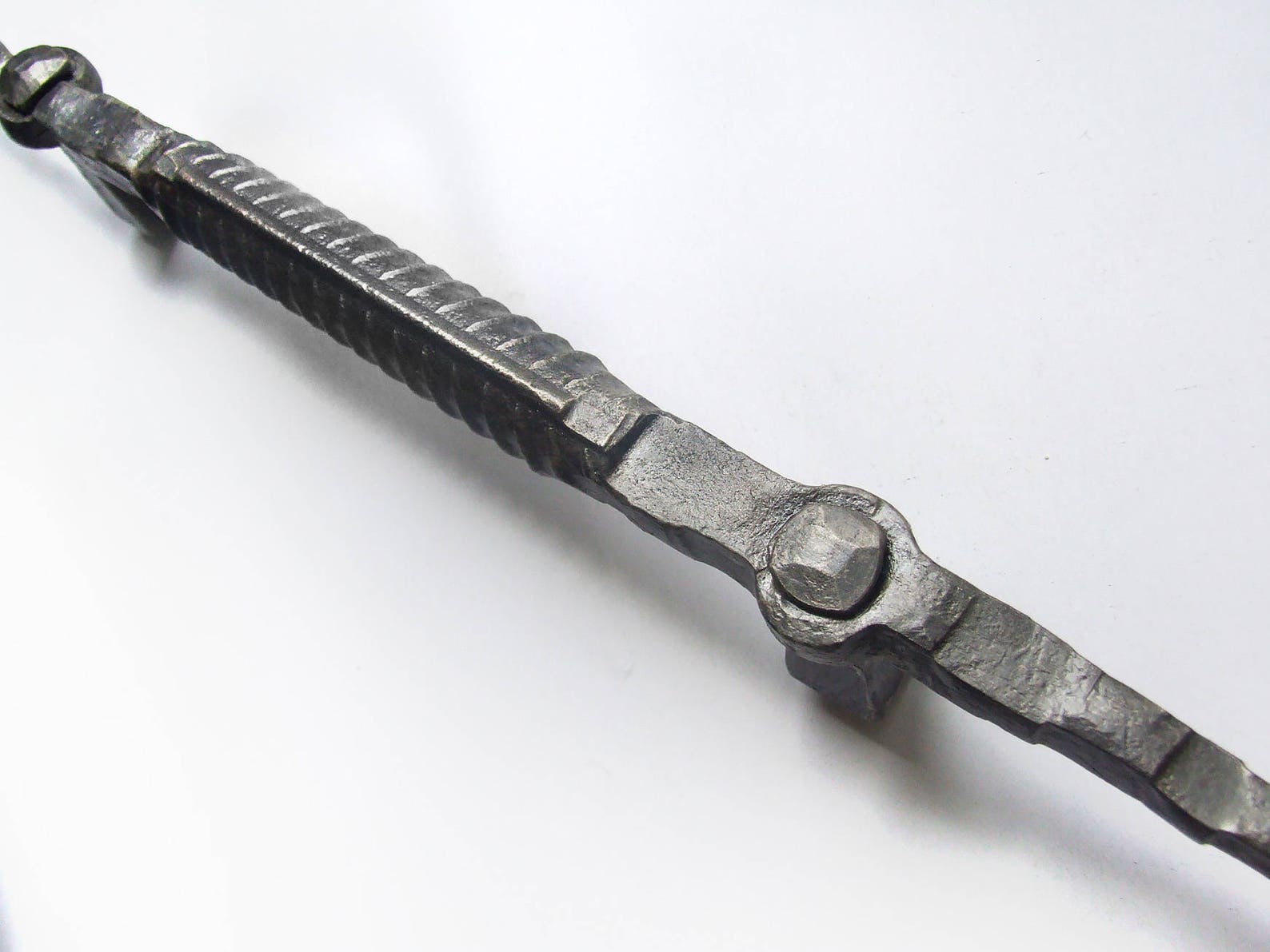 Big hand forged steel rebar door pulls handles Large farmhouse | Etsy