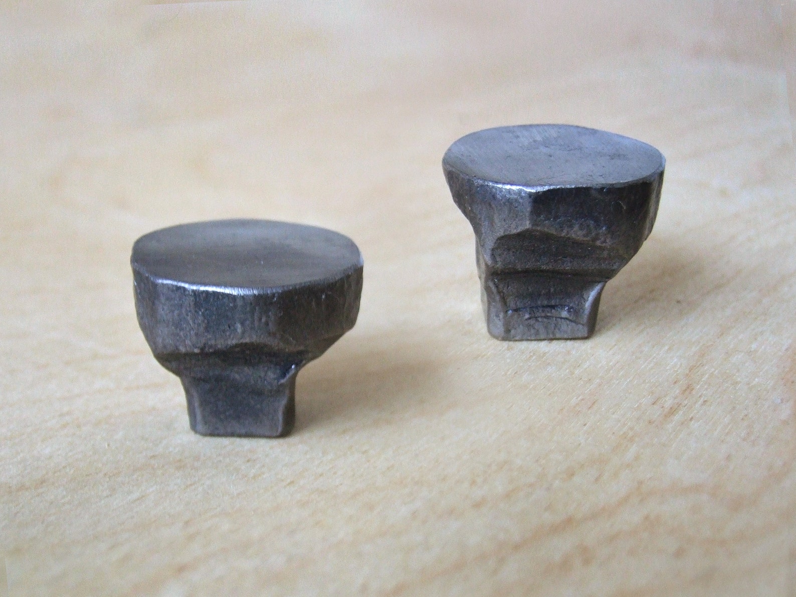 Hand Forged Small Rustic Drawer Knobs Pulls Handles Farmhouse Rustic ...