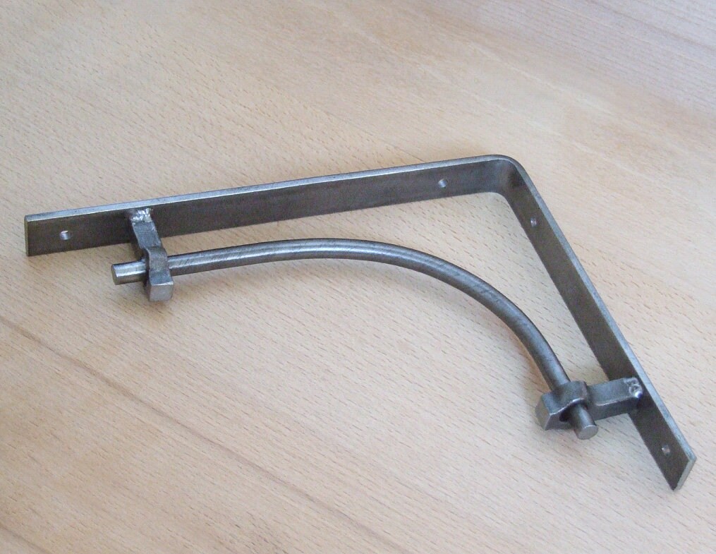 Blacksmith Made Hand Forged Shelf Brackets Home Living Wrought Mantle ...