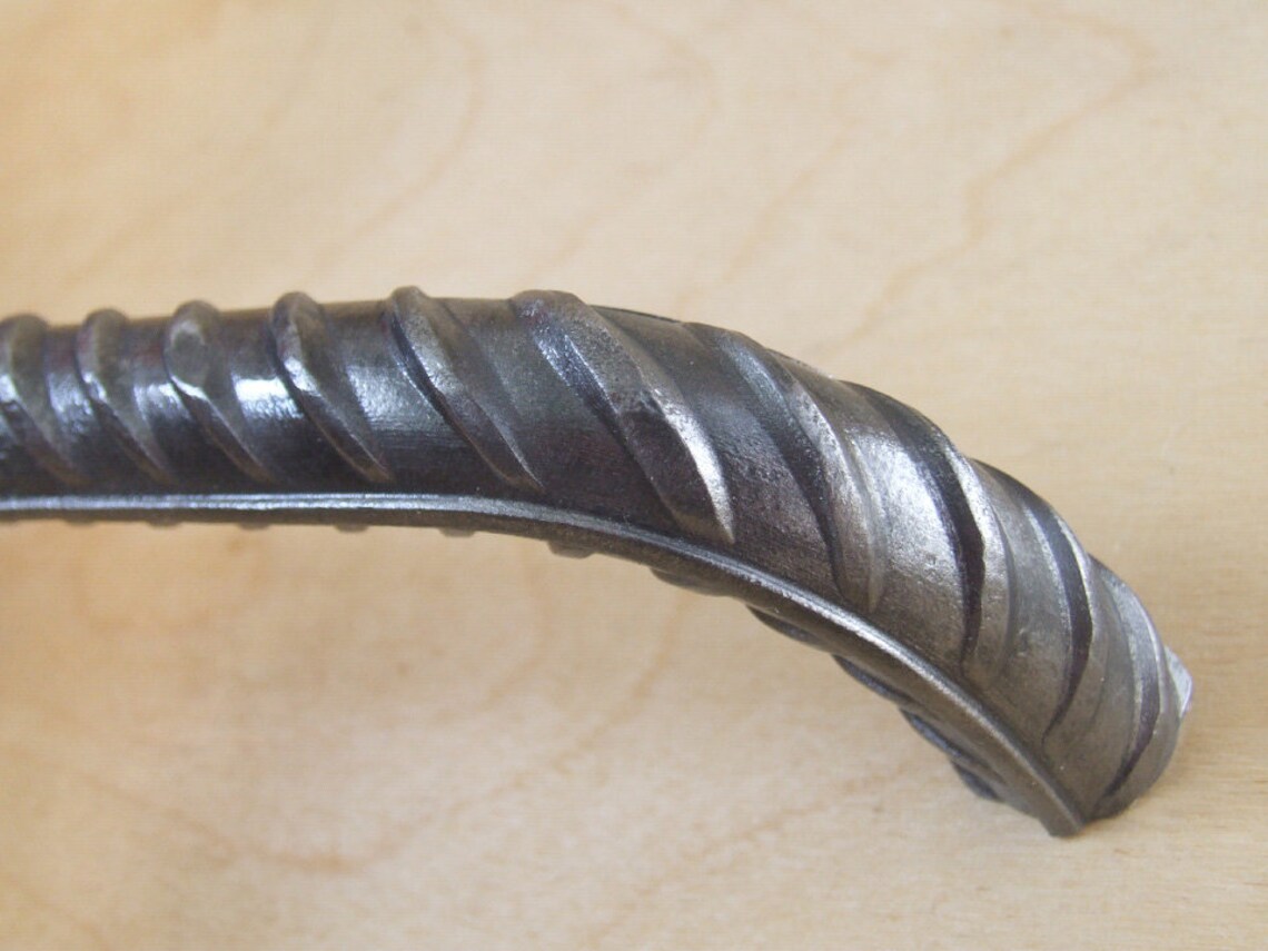 Large Hand Crafted Steel Rebar Barn Door Pulls Knobs Handles | Etsy