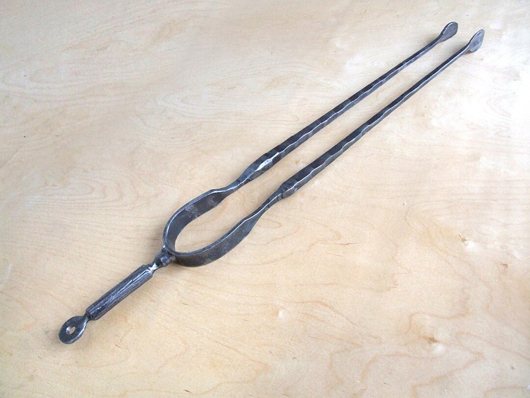 Blacksmith Made Metal Fire Tongs for Home Outdoor Hand Forged Wrought ...