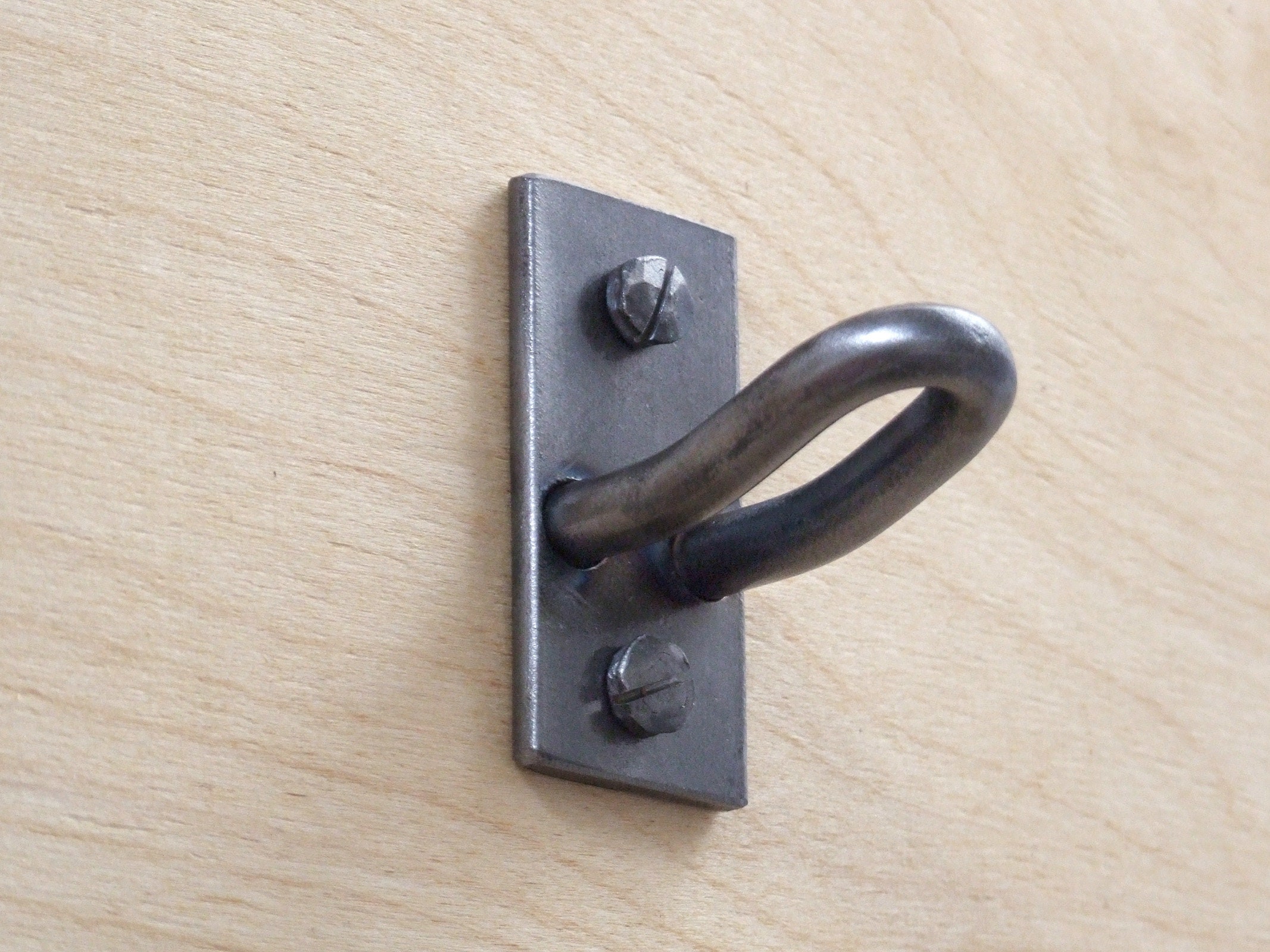 Hand crafted wall hook Iron steel hooks for clothing storage | Etsy