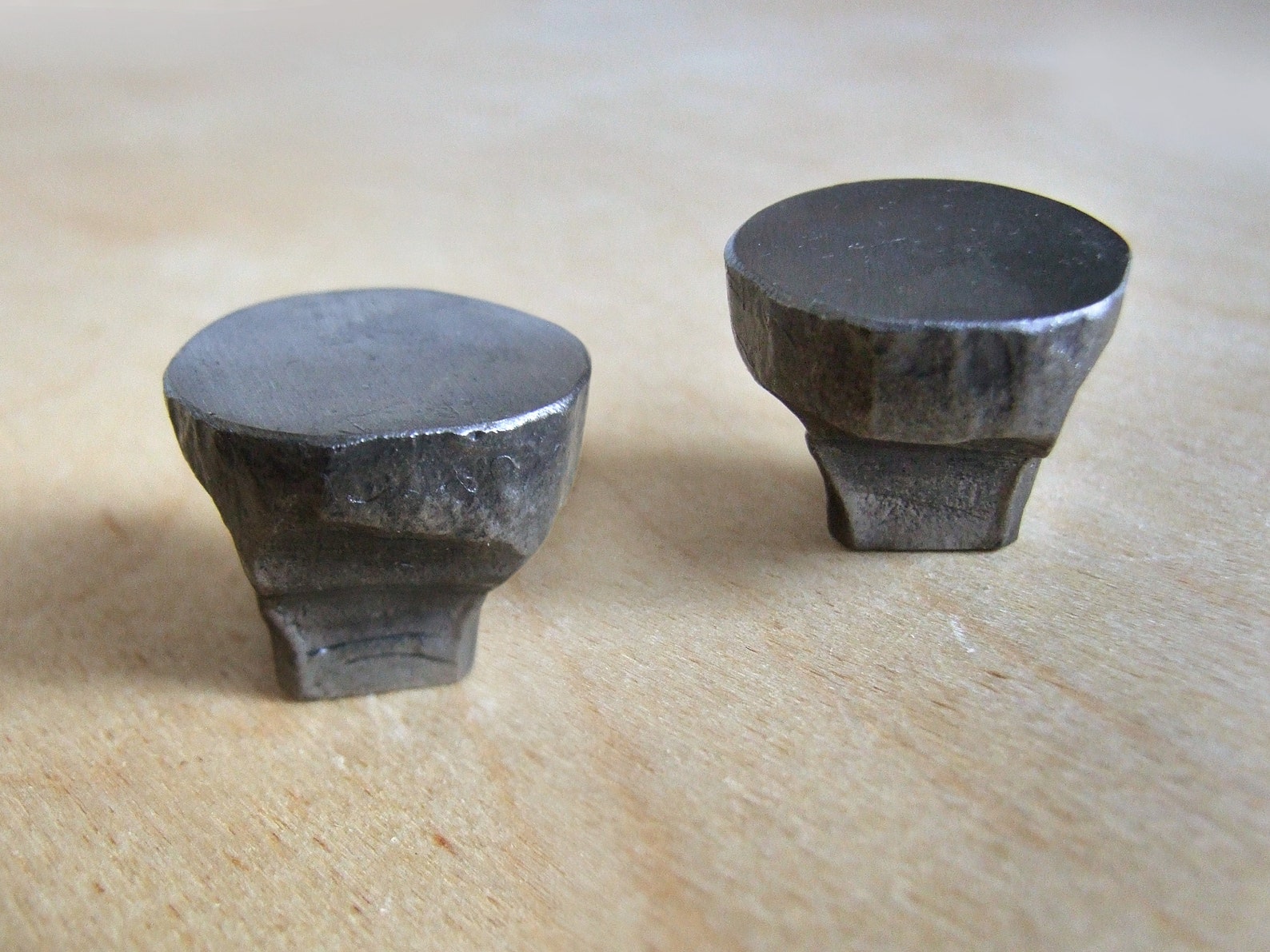 Hand Forged Small Rustic Drawer Knobs Pulls Handles Farmhouse Rustic ...