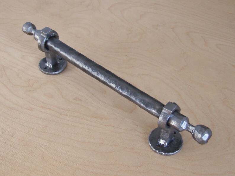 Big hand forged rustic farmhouse barn door pulls handles | Etsy