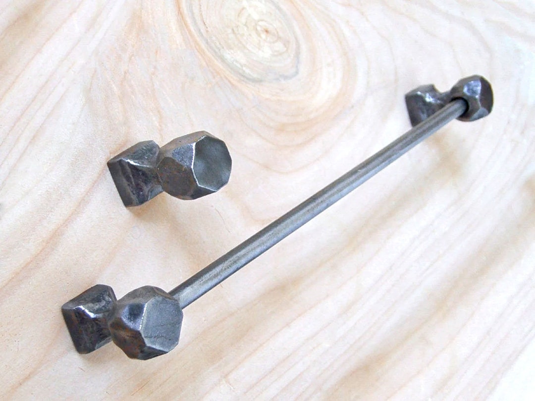 Hand Forged Drawer Handles Pulls Knobs Kitchen Cabinet Hardware for ...