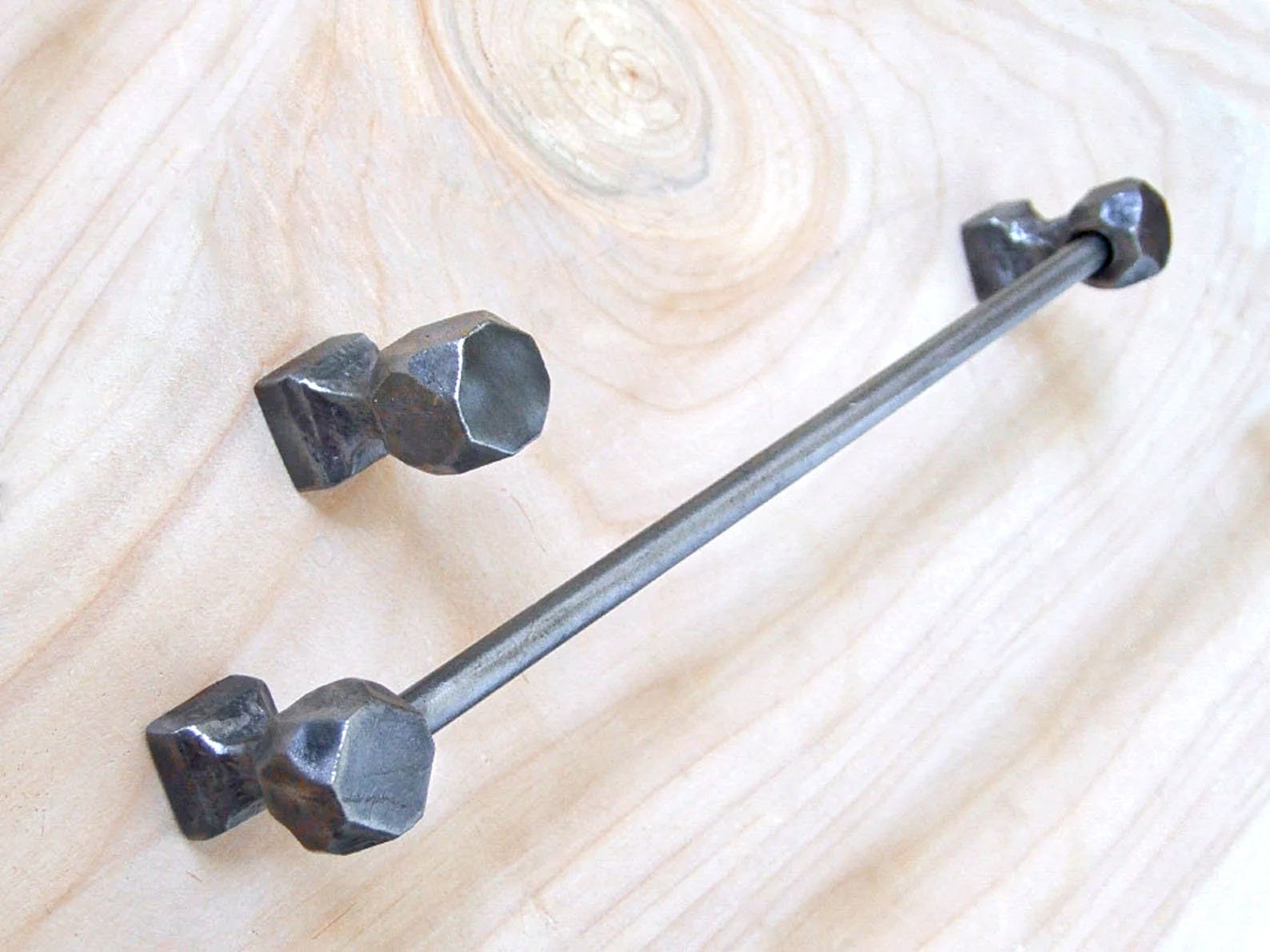 Hand Forged Drawer Handles Pulls Knobs Kitchen Cabinet Hardware for ...