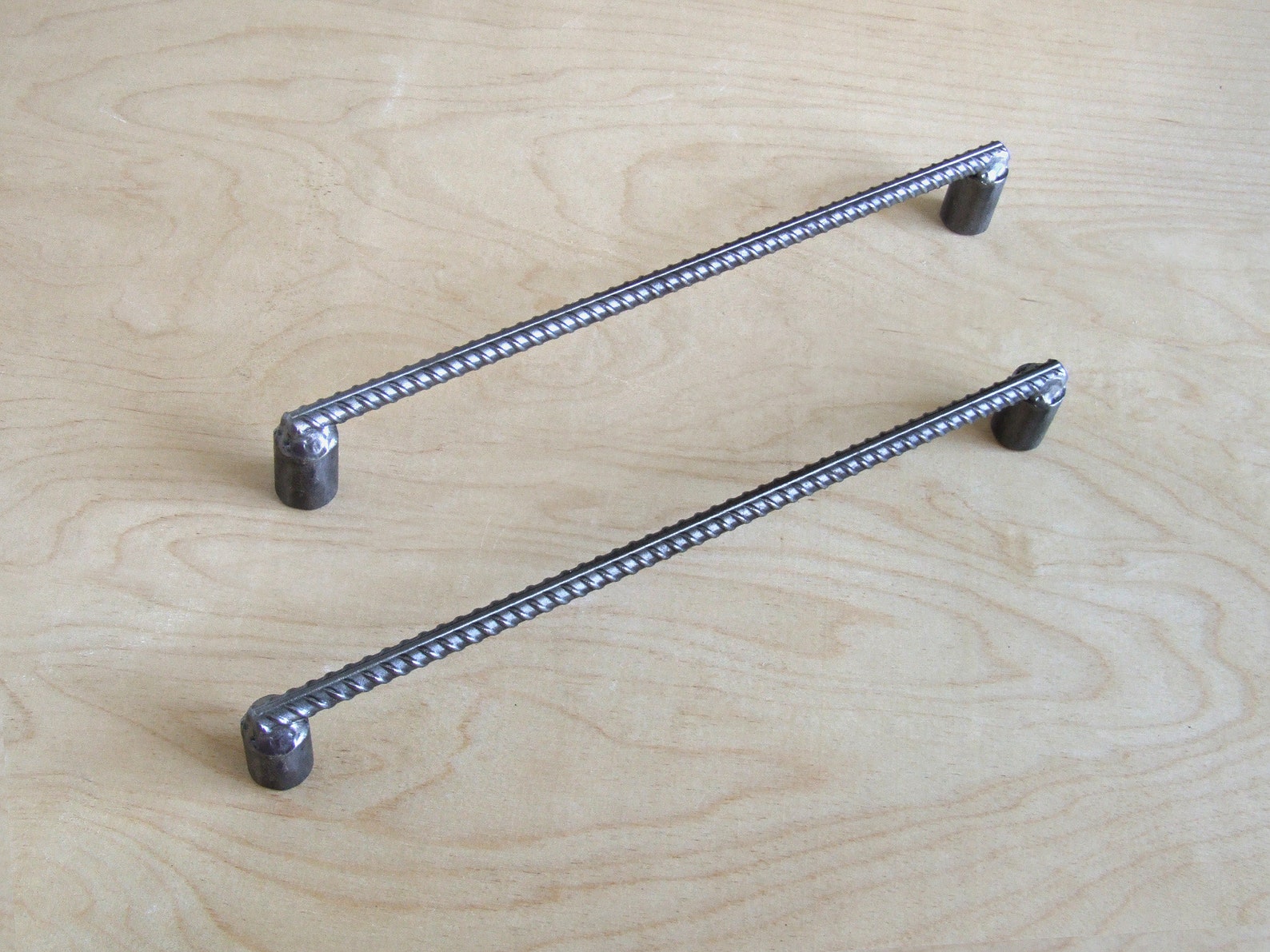 Hand Crafted Drawer Pulls Rebar Handles Kitchen Cabinet Wardrobe ...