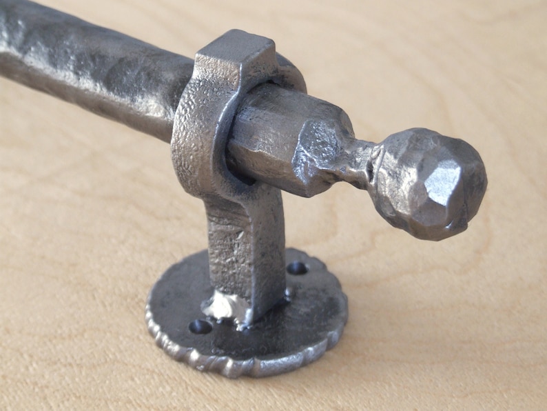 Big hand forged rustic farmhouse barn door pulls handles | Etsy