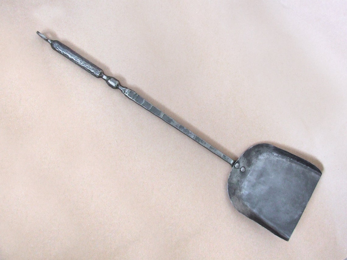 Blacksmith Made Metal Fire Shovel Home Outdoor Hand Forged Wrought ...