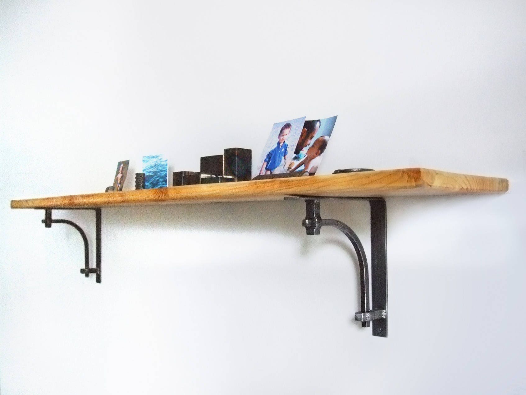 Hand Forged Steel Metal Shelf Brackets for Home Hand Crafted | Etsy