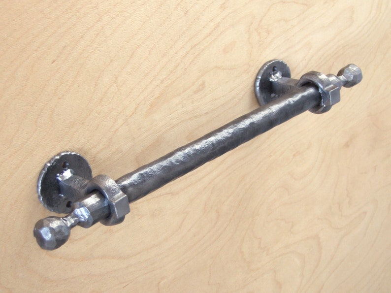 Big hand forged rustic farmhouse barn door pulls handles | Etsy