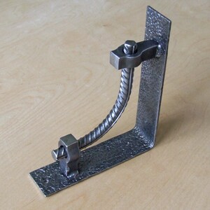 Large Massive Wide Steel Rebar Shelf Brackets Rustic Farmhouse Barn ...