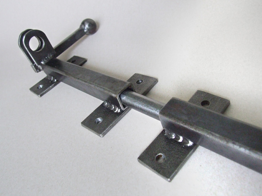 Industrial Handcrafted Double Barn Door Latch for Craft Supplies Rustic ...