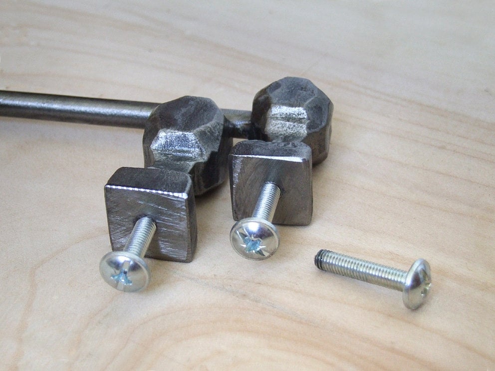 Hand Forged Drawer Handles Pulls Knobs Kitchen Cabinet Hardware for ...