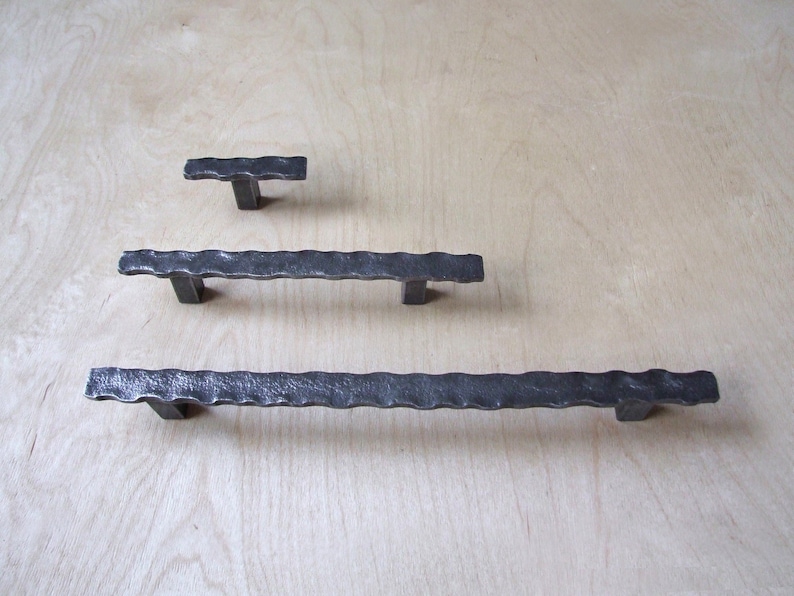 Hand Crafted Forged Drawer Pulls Knobs Handles Wrought Industrial ...