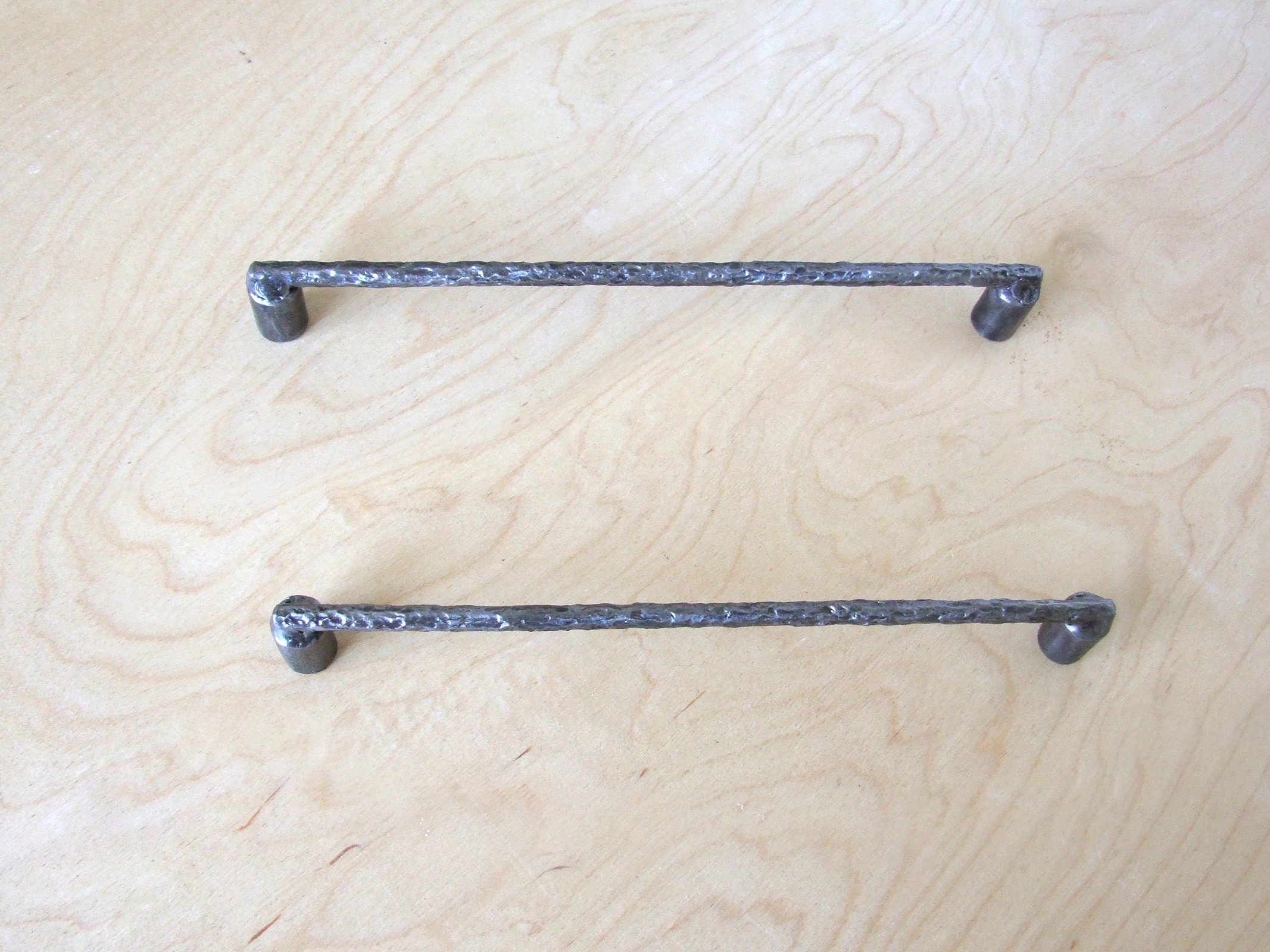Hand Forged Drawer Pulls Handles Knobs Textured Hammered | Etsy