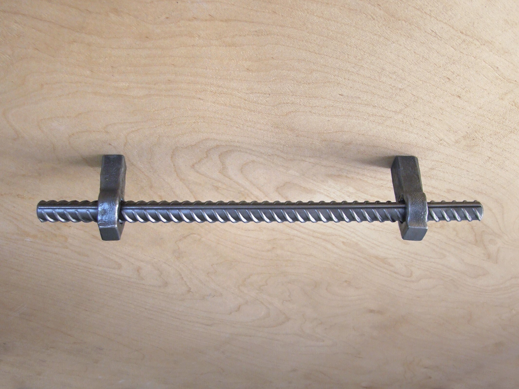 Massive steel rebar barn door pulls handles Large pull handle | Etsy