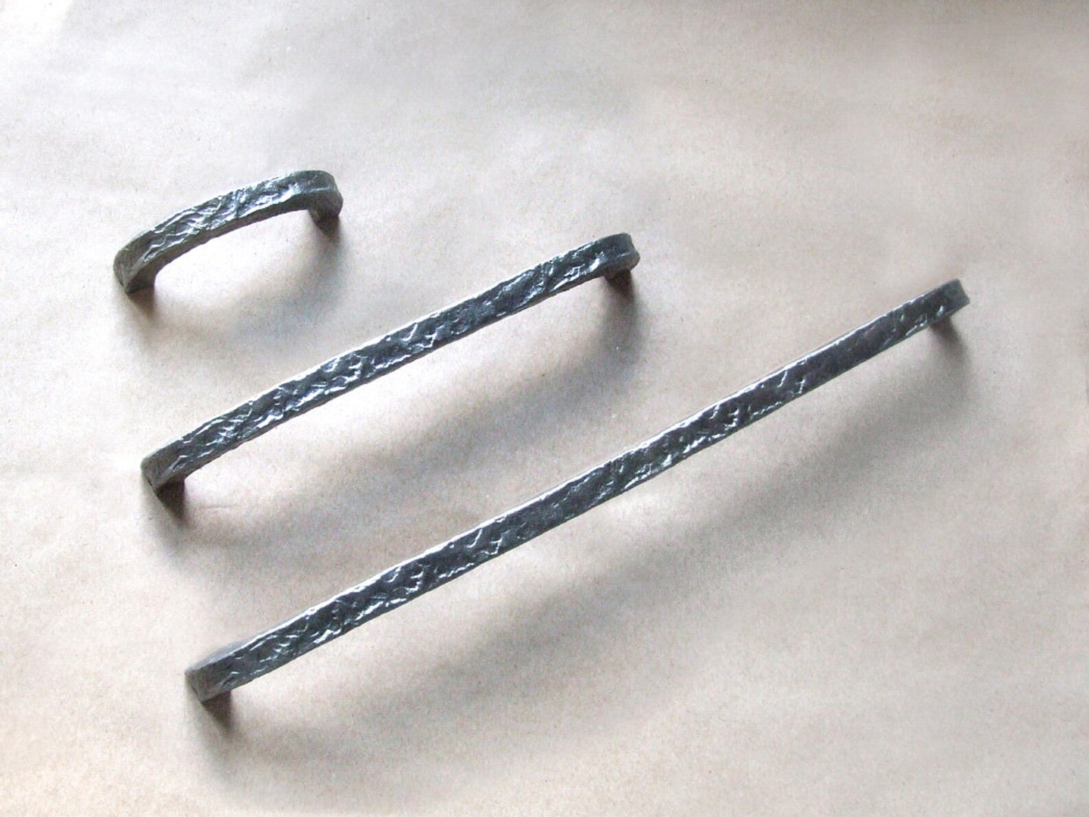 Simple Hand Forged Industrial Loft Drawer Pulls Handles Knobs - Etsy