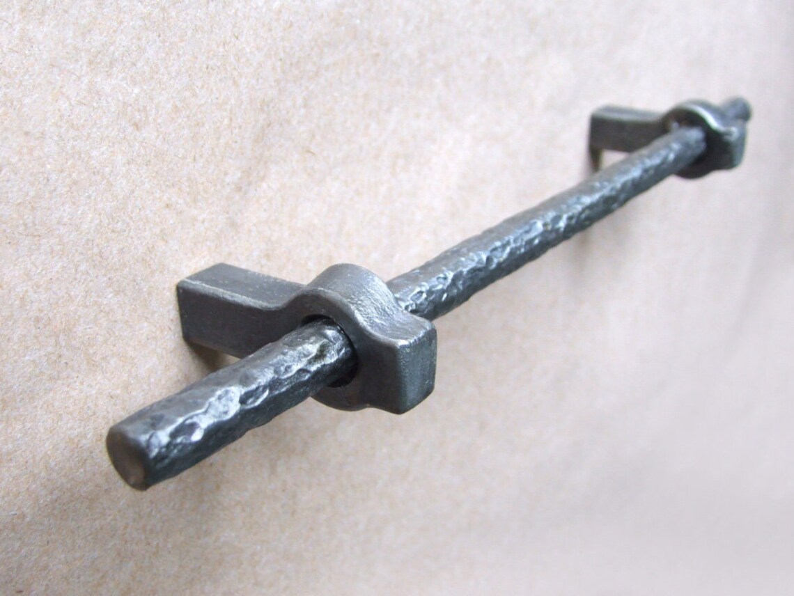 Hand forged drawer pulls handles knobs Kitchen cabinet dresser | Etsy