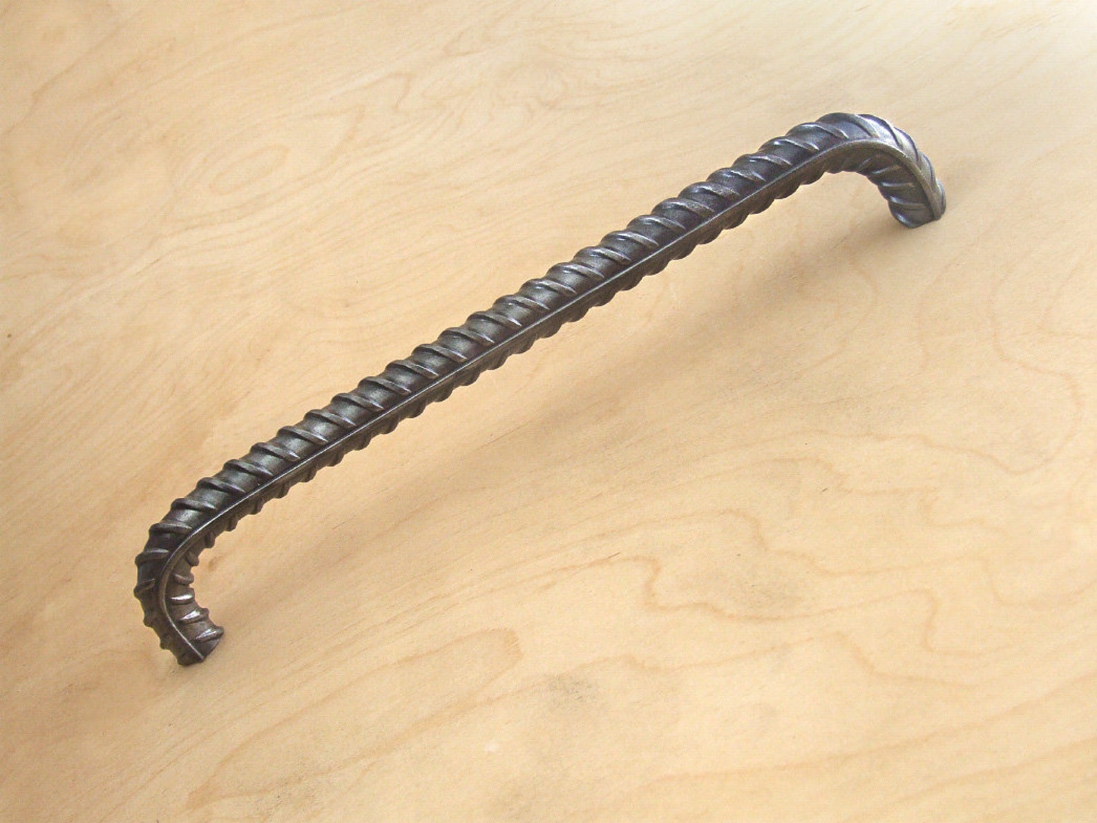 Large hand crafted steel rebar barn door pulls knobs handles | Etsy