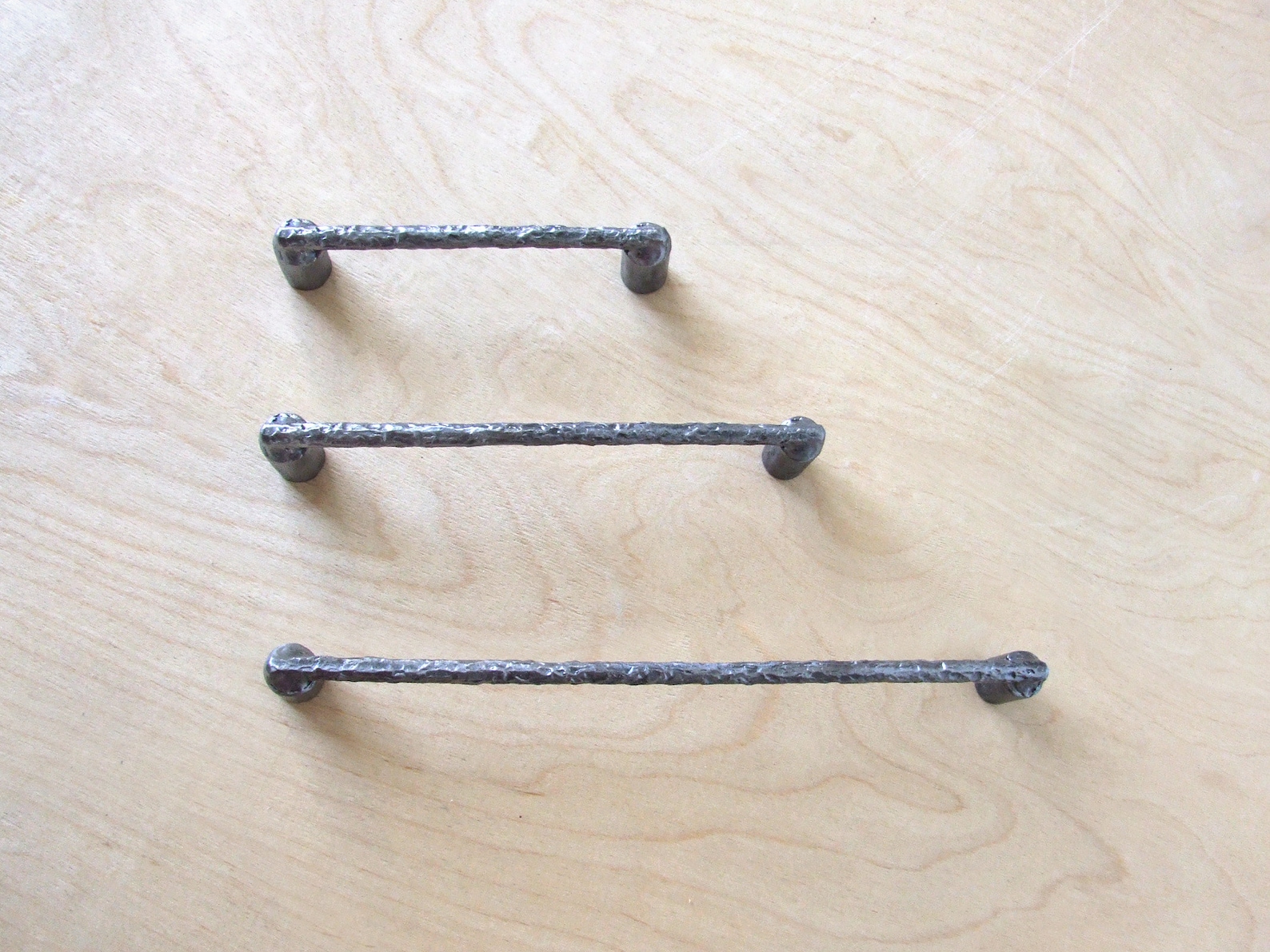 Hand Forged Drawer Pulls Handles Knobs Textured Hammered | Etsy