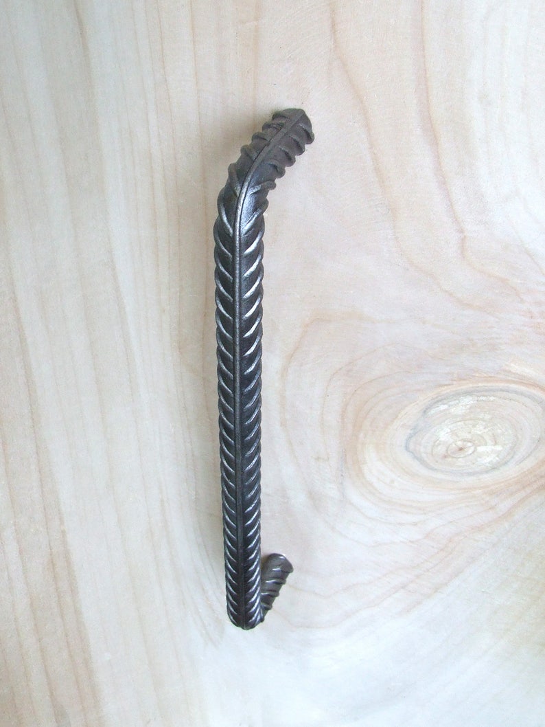 Modern Industrial Steel Rebar Drawer Pulls Handles Knobs Hand Designed ...