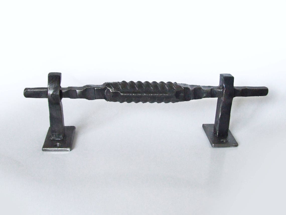 Blacksmith Made Hand Forged Rebar Door Pulls Knobs Handles Farmhouse ...