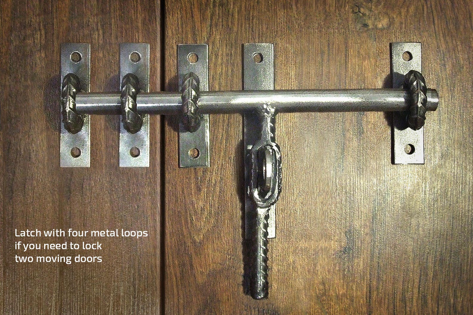 Industrial barn door latch for craft supplies Rustic steel | Etsy