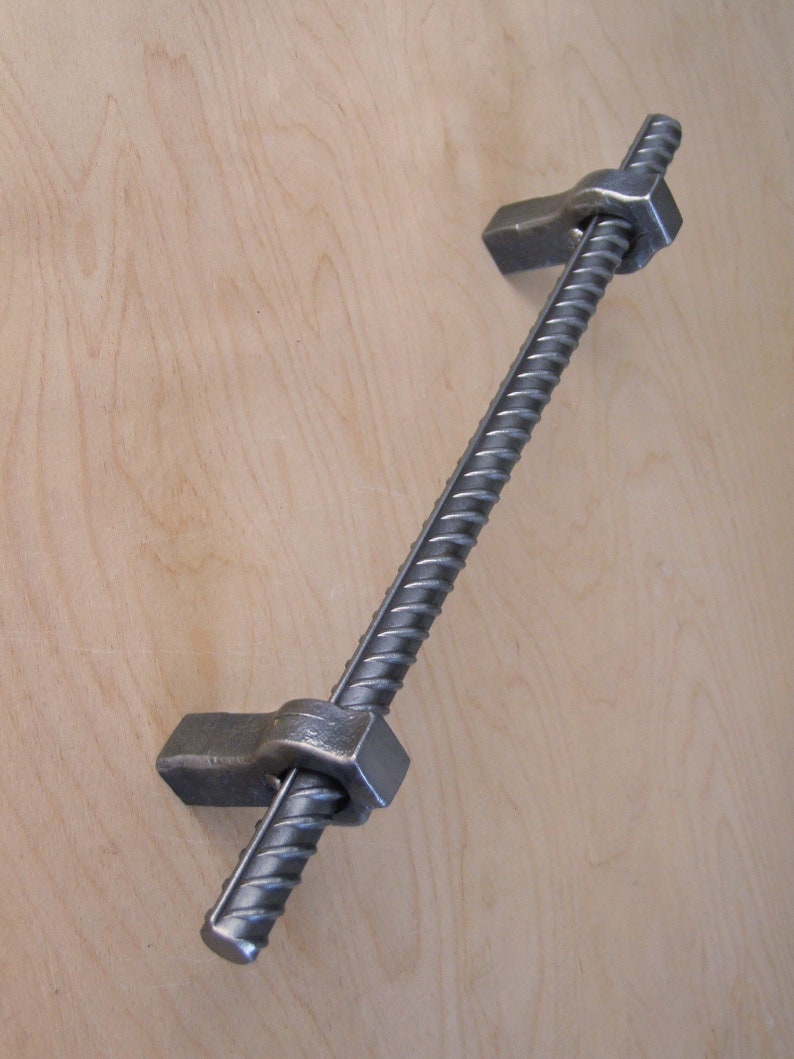 Massive steel rebar barn door pulls handles Large pull handle | Etsy
