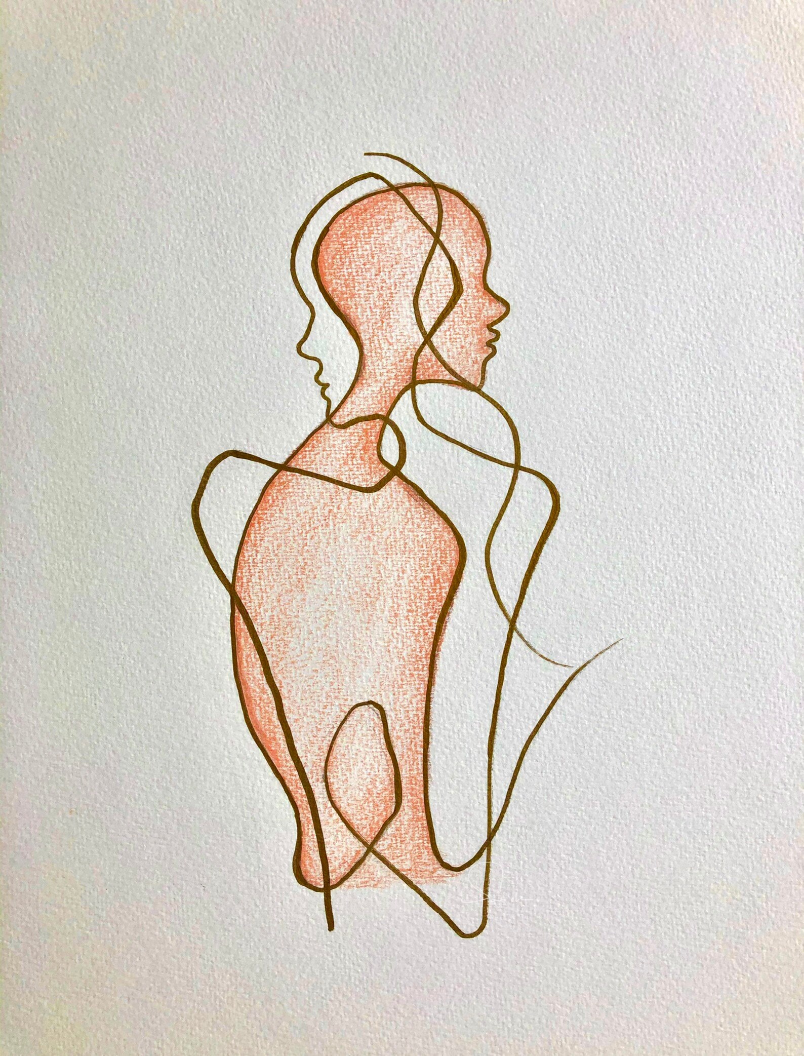 Souls Line Drawing. Souls Art. Two Souls Art. People Line Drawing. Two ...