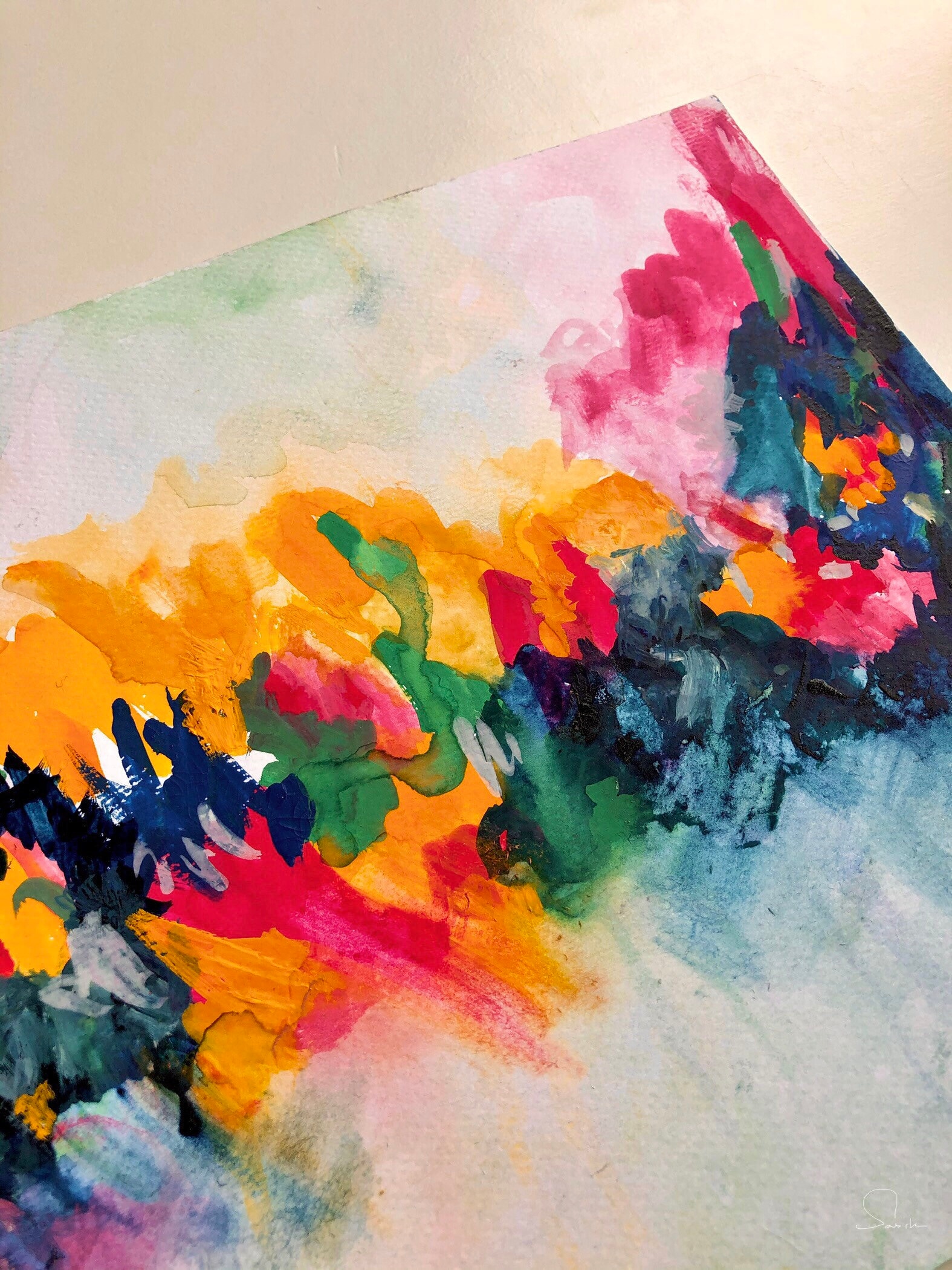 Abstract art Abstract color splash. Abstract modern art. | Etsy