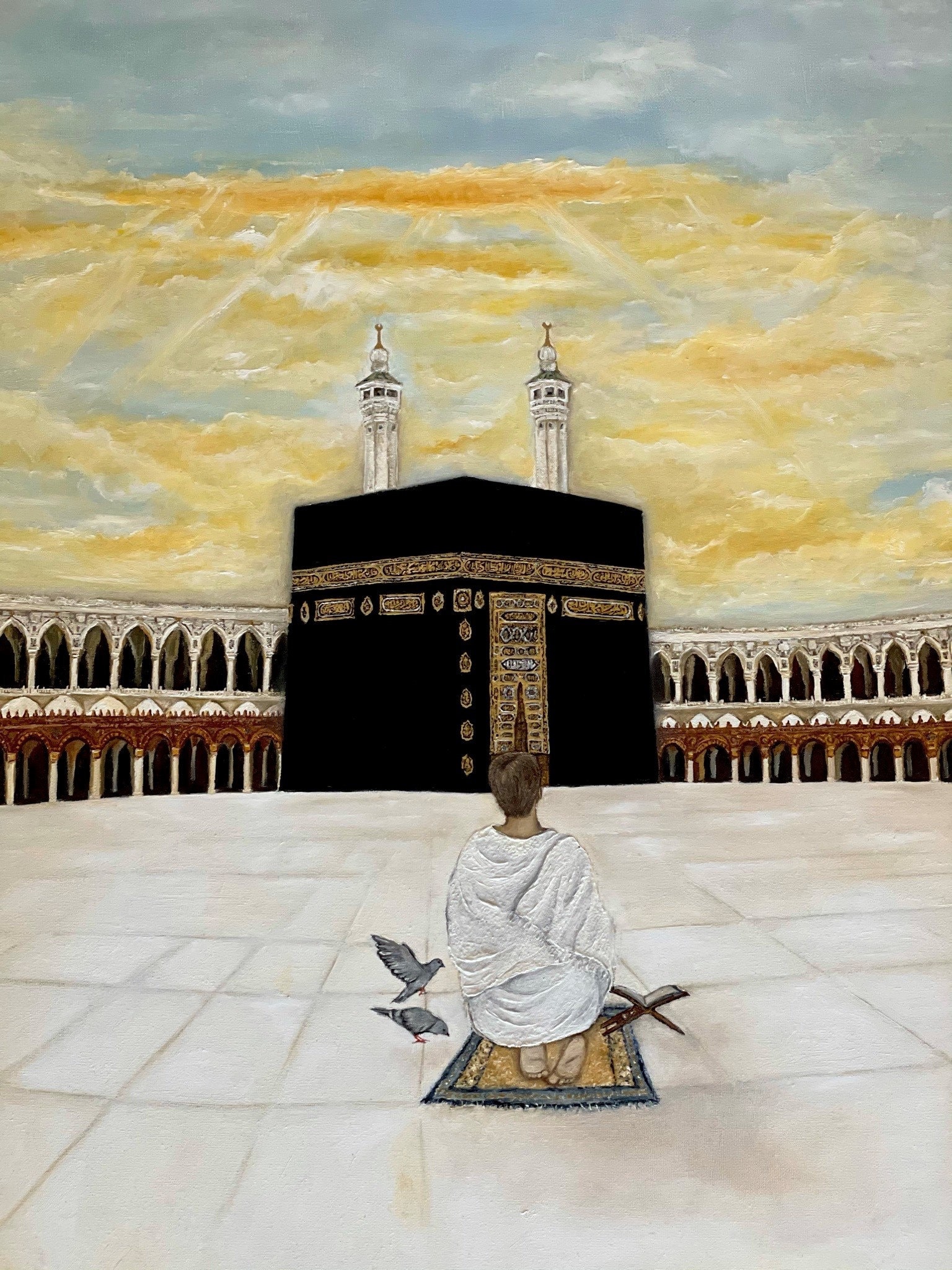 Buy Kaaba Painting, Masjid Al Haram, Hajj Painting, Islamic Painting ...