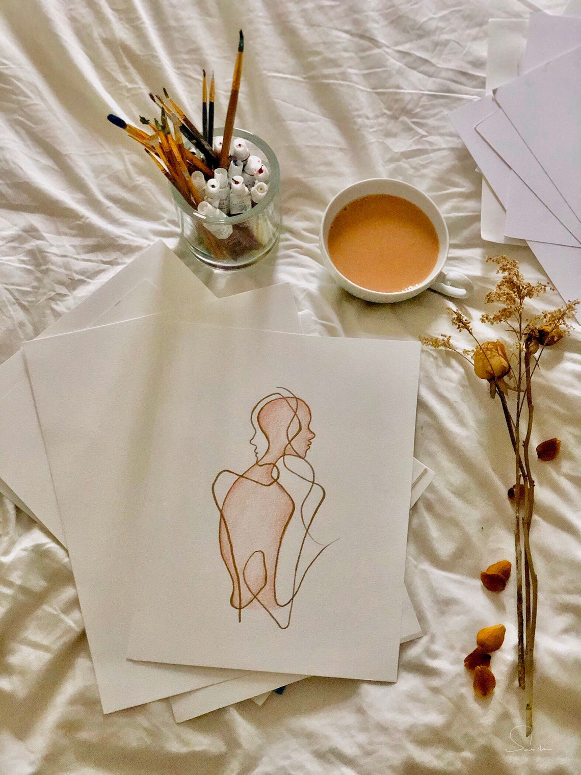 Souls Line Drawing. Souls Art. Two Souls Art. People Line Drawing. Two ...