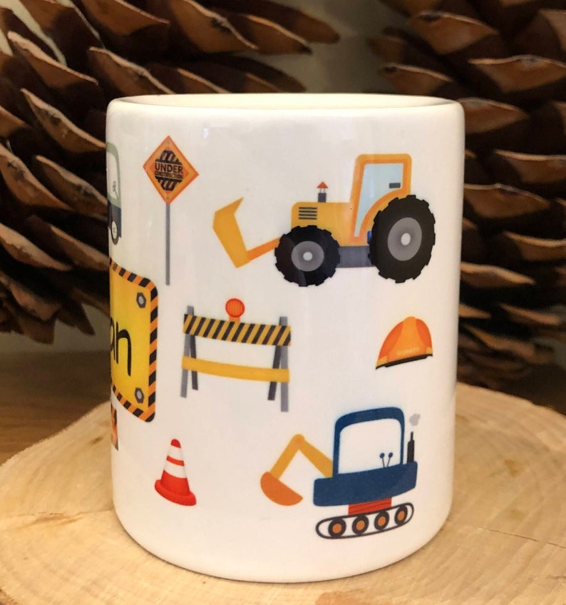 Personalised Digger Kids Money Box. Kids Digger Piggy Bank. - Etsy