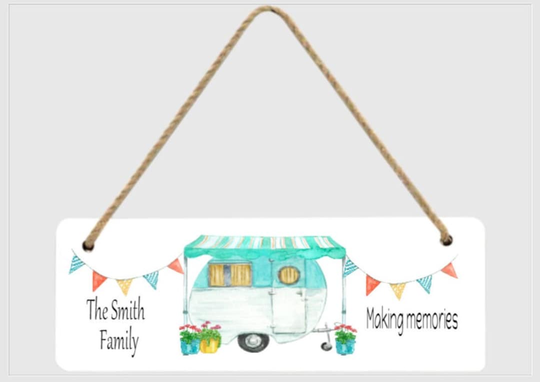 Personalised Caravan Door Sign. Caravan Gift. Personalised Sign. Static ...