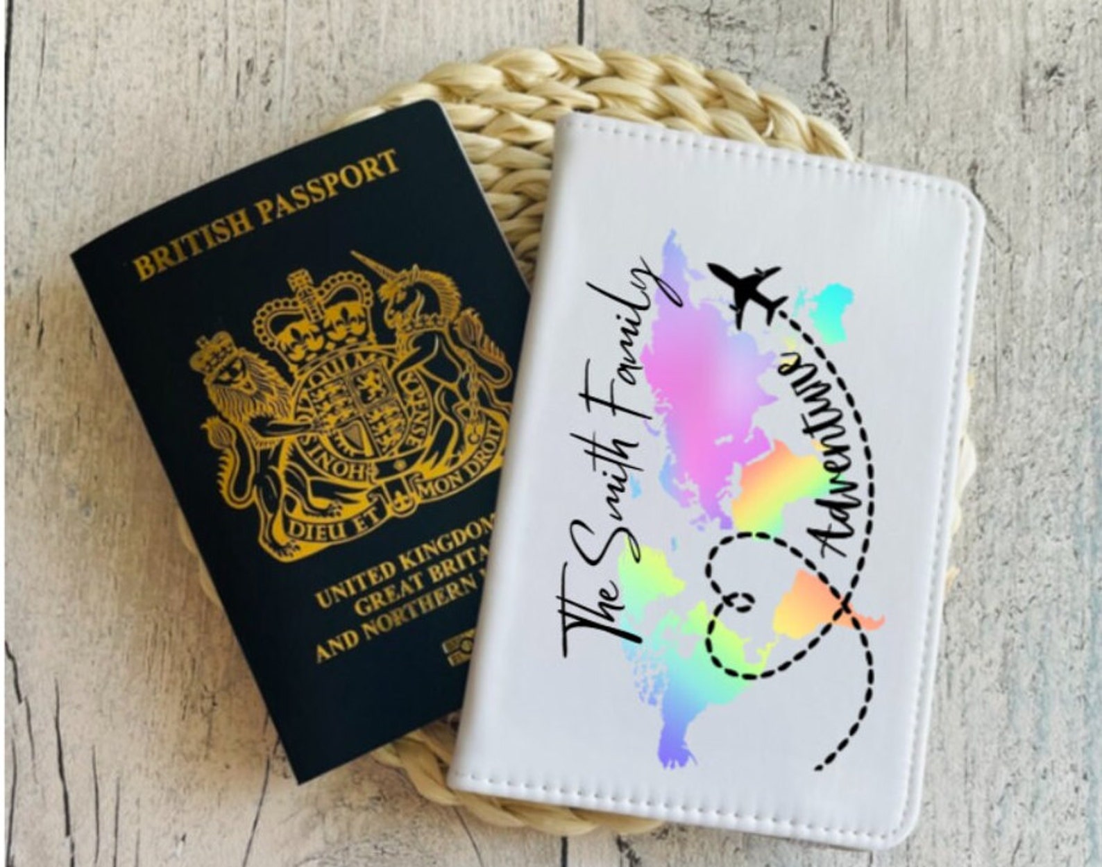 Personalised Passport Cover, Family Passport Covers. Travel Set ...