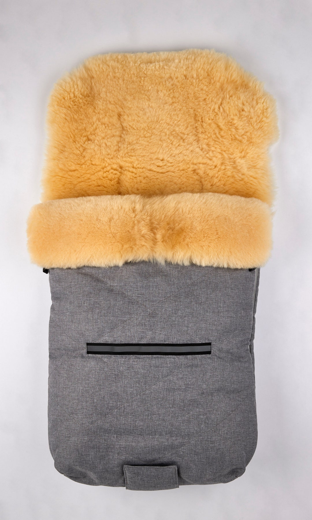 Stroller Lambskin Sheepskin Footmuff, Medically Tanned, Universal Size ...