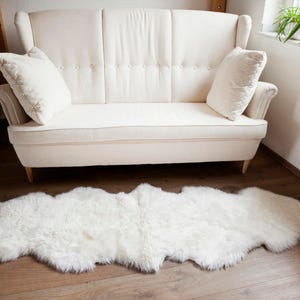 Naturasan Sheepskin Lambskin Rug, Double Skin (made From Two Pelts ...
