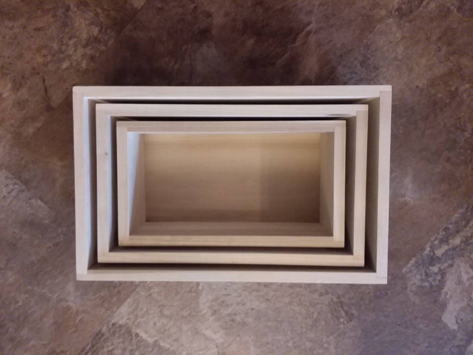 Wood Nesting Box's. Perfect for Storage Organizations & | Etsy