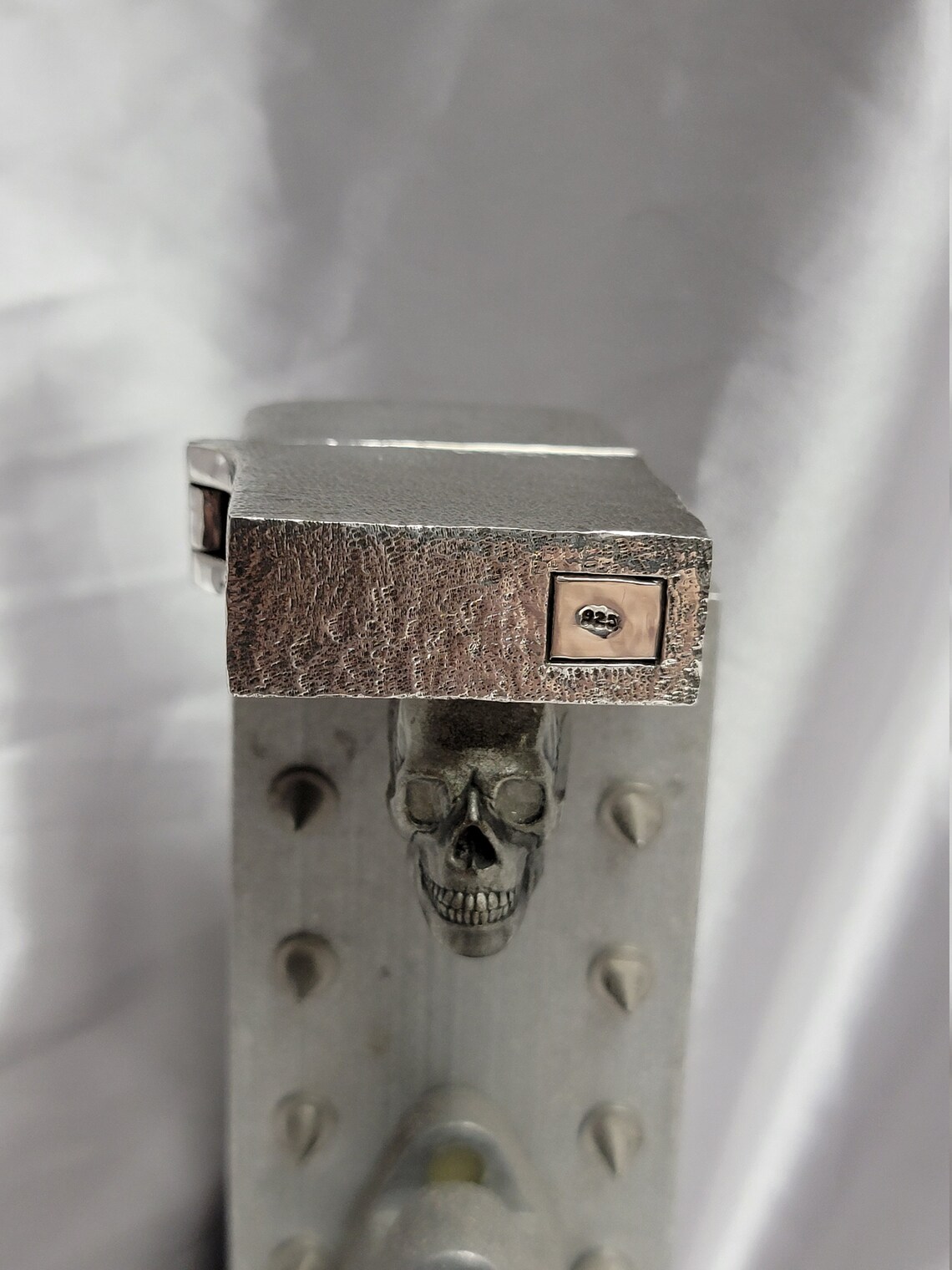 Sterling silver. 925 zippo lighter case patina darkened | Etsy