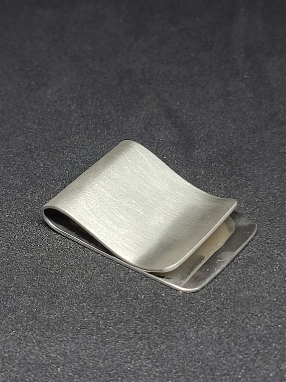 Sterling silver money clip 925 silverhand made minimalist | Etsy