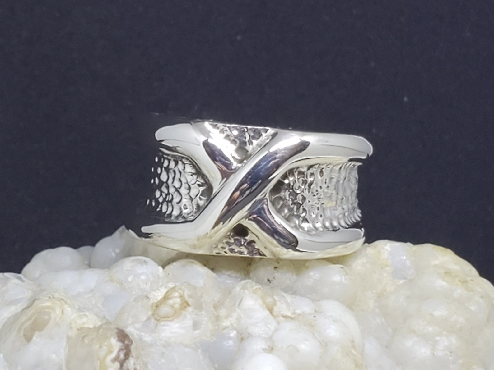 Goku Black/ Merged Zamasu Time Ring,sterling Silver, Hand Carved Design ...