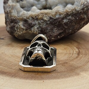 Big Dog Tag Pendant, Big Memento Mori Design, Hexagonal Shape,skull ...