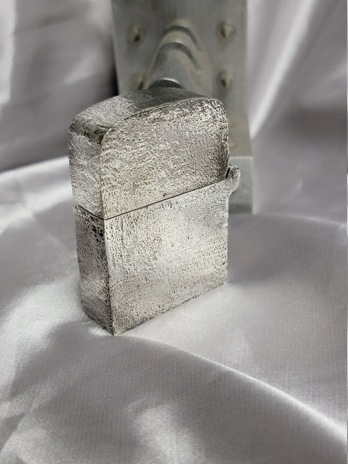 Sterling Silver. 925 Zippo Lighter Case Patina Darkened - Etsy