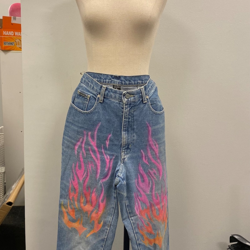 Flame Jeans - Etsy